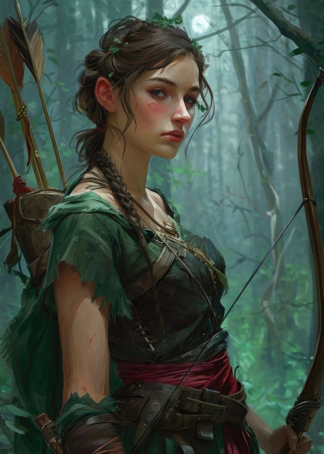 Artemis - Greek Mythology Digital Art Download, Mythology Fantasy Art ...