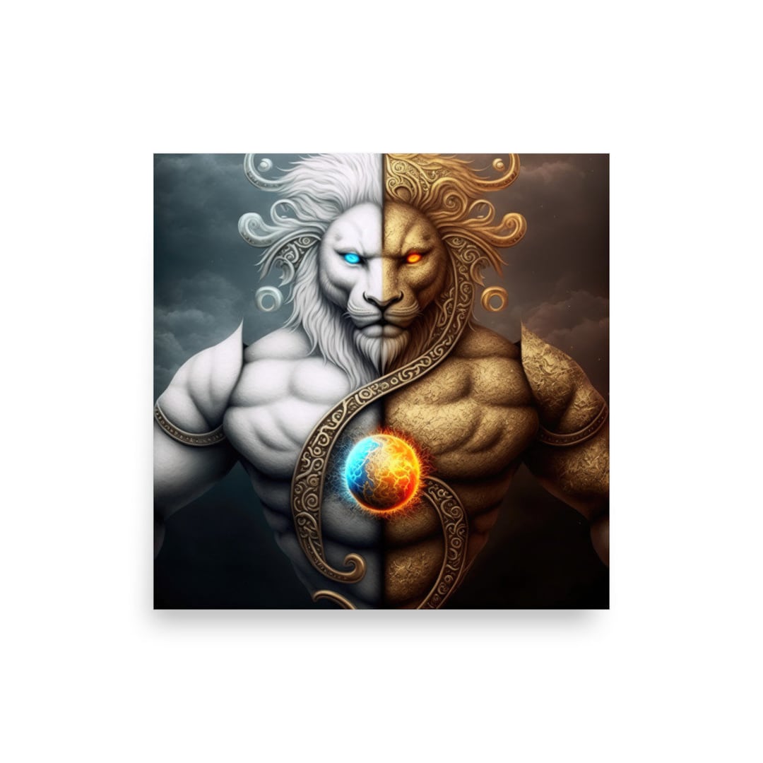 Duality Poster Duality Print Duality Wall Art AI Art Digital Art Poster ...
