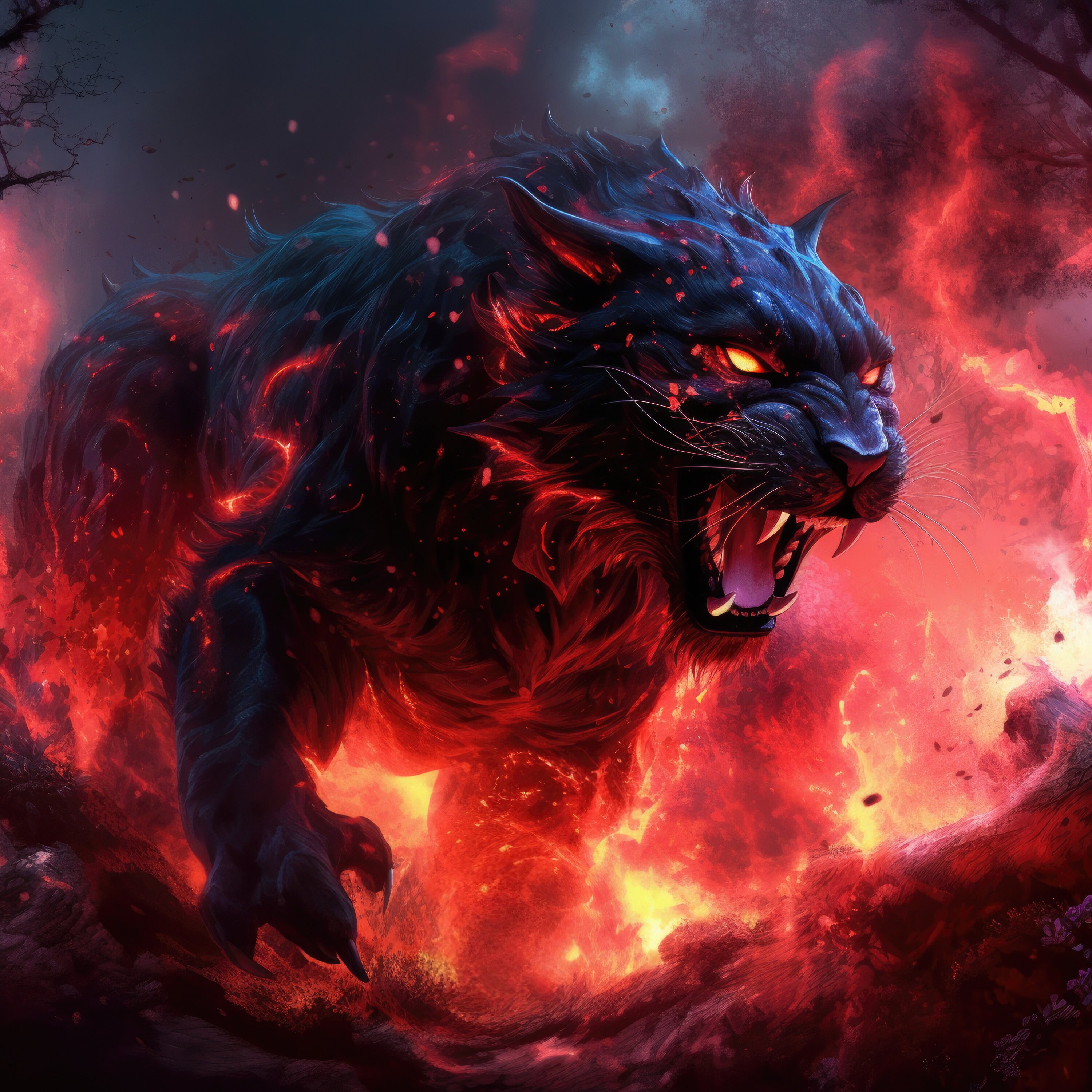 Magic Panthers High Resolution Digital Download - Etsy