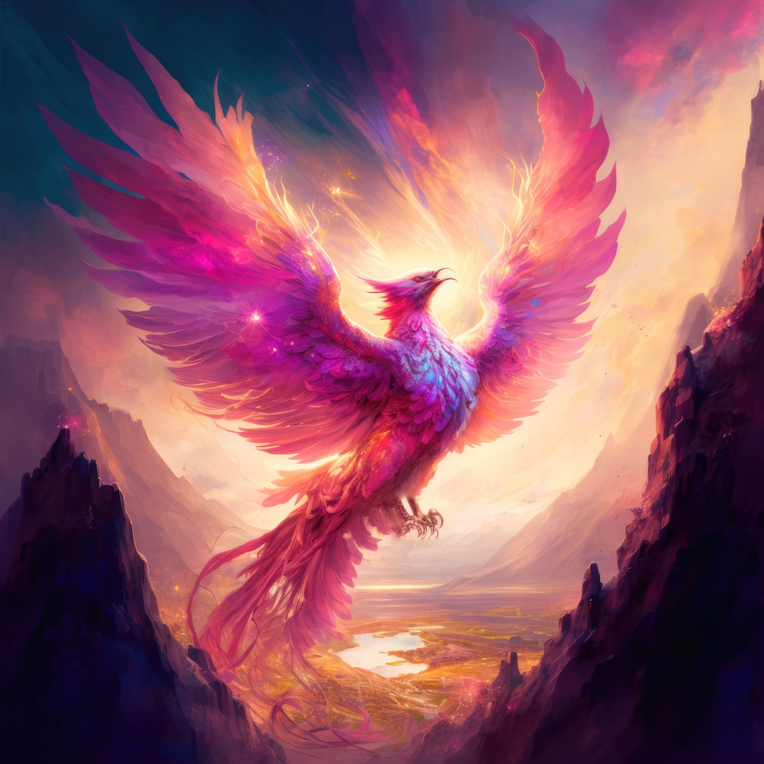 Pink Phoenix Bird Pink Phoenix Bird