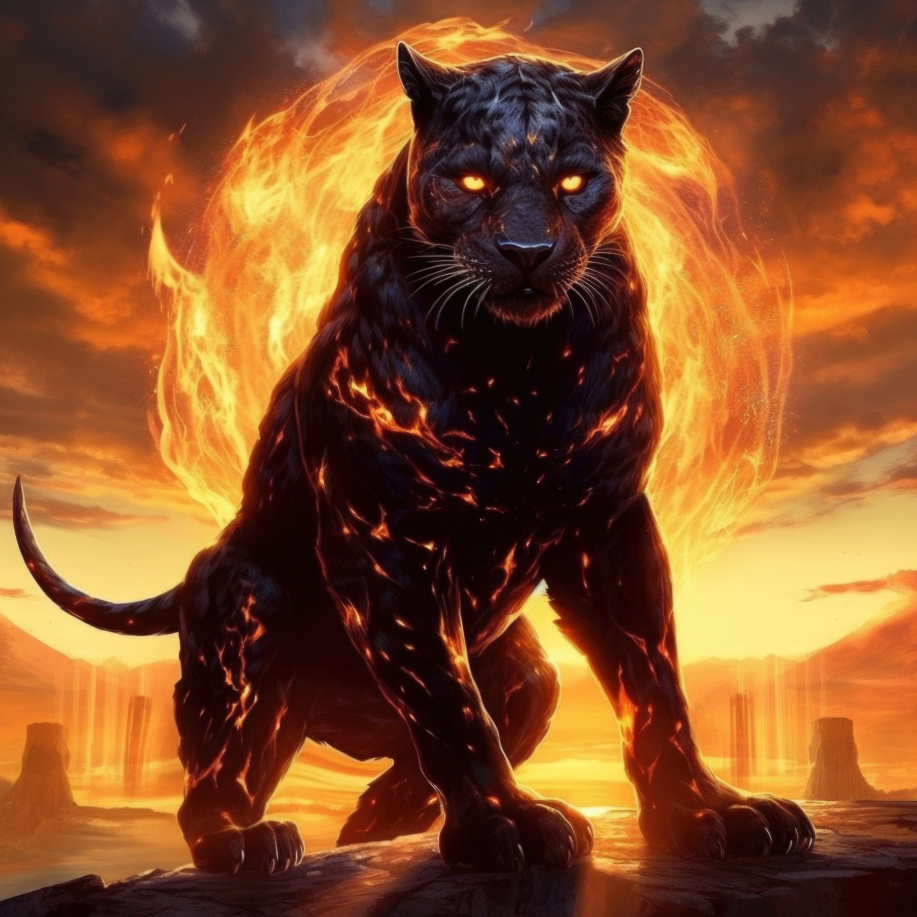 Magic Panthers High Resolution Digital Download - Etsy