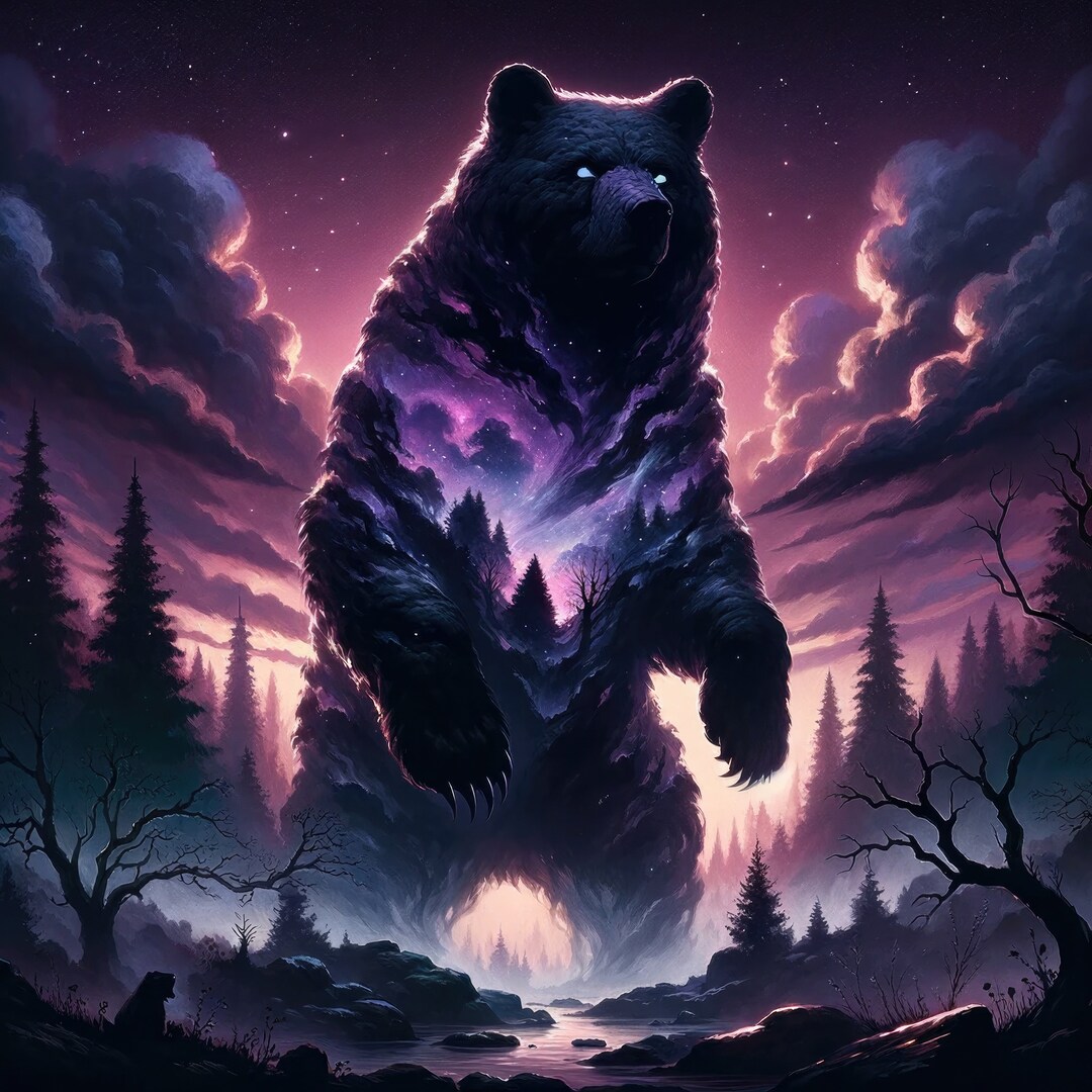 Magic Bears - Surreal Digital Art Download, 4 Magic Bear Arts for Print ...