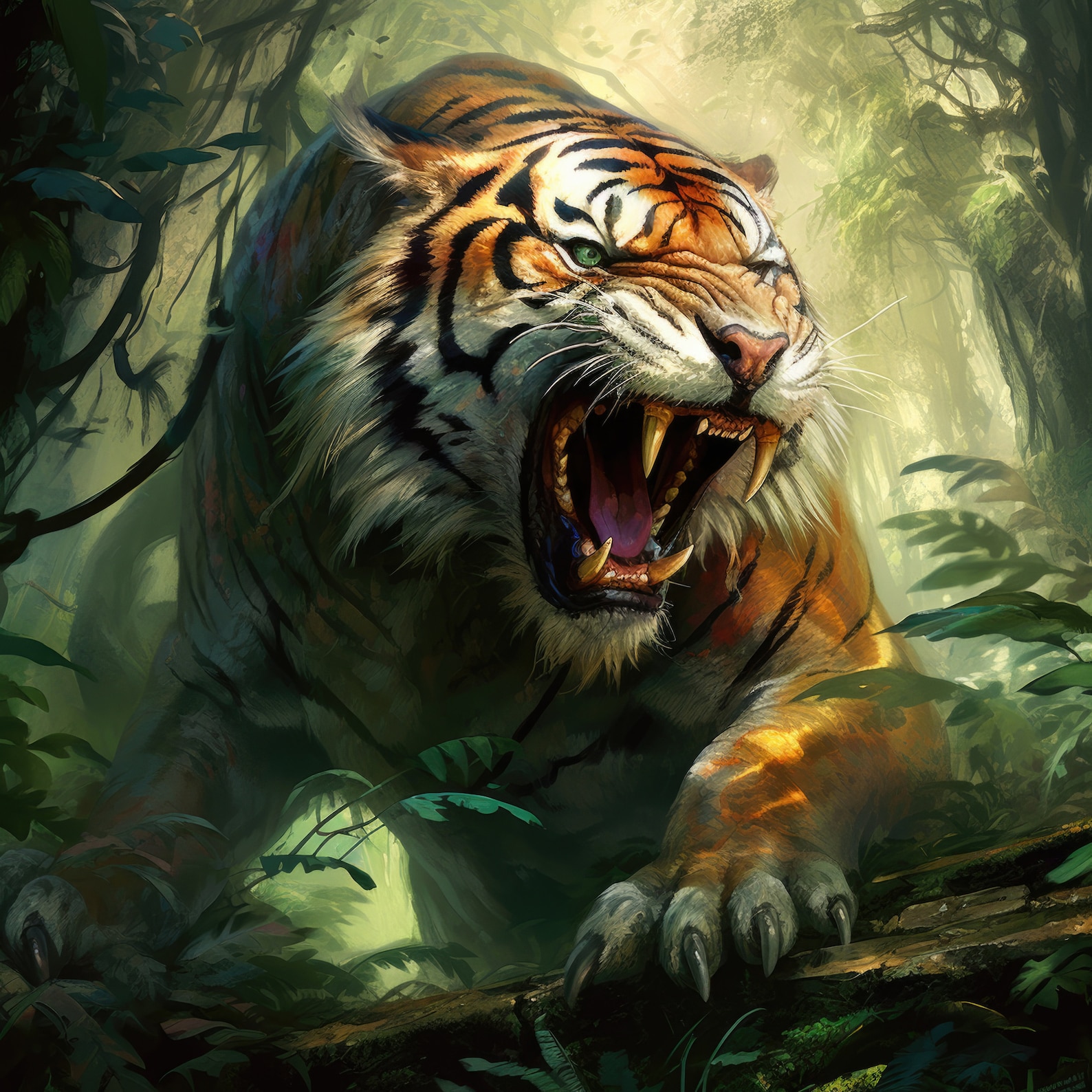 Fierce Big Cats: Lion, Tiger, Jaguar, Cheetah, Snow Leopard High ...