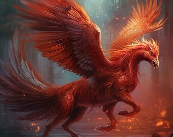 Phoenix Sigil Download, Printable Art, Instant Downloadable Wallpaper ...