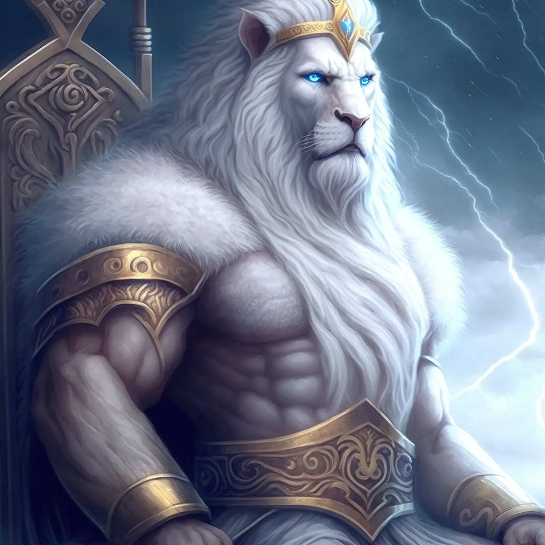 Lion Zeus High Resolution Digital Download - Etsy