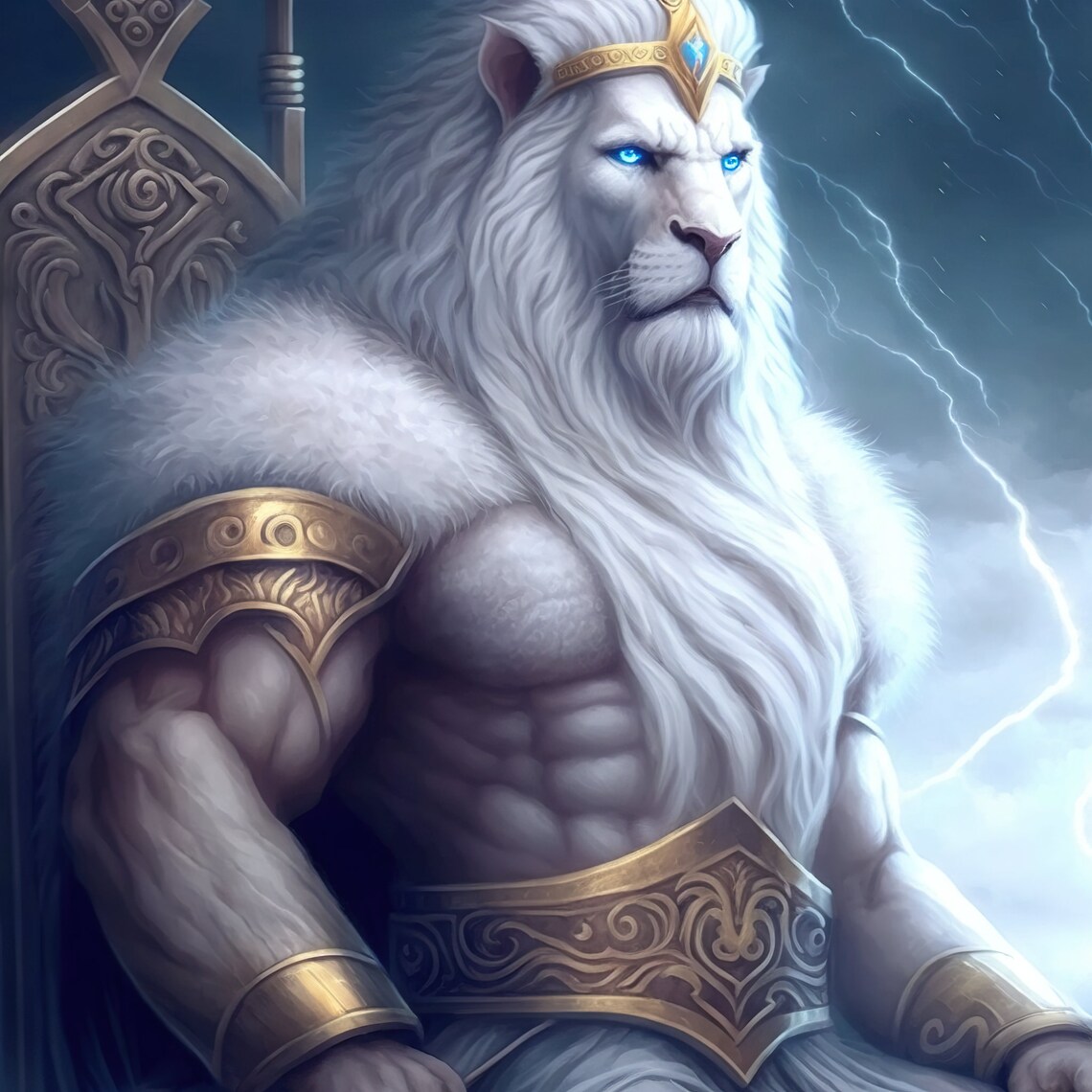 Lion Zeus High Resolution Digital Download - Etsy