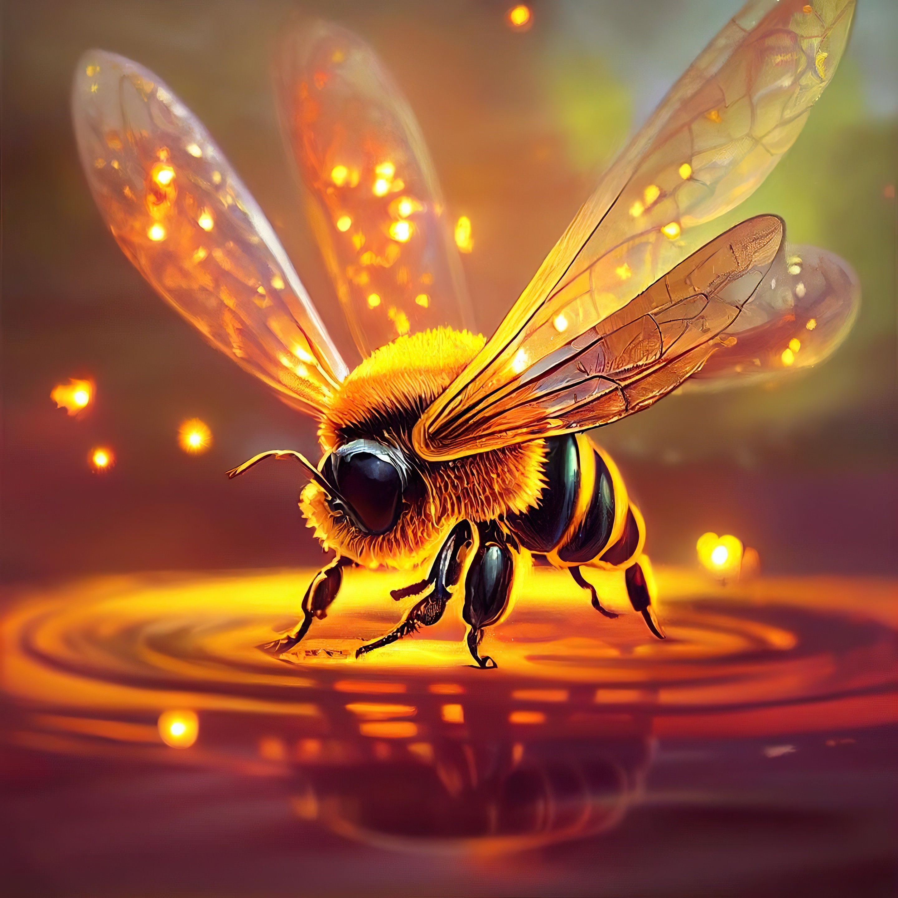 Magic Bee Download, Magic Bee Instant Downloadable Wallpaper, Digital ...