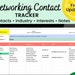 Networking Contact Spreadsheet Tracker | CRM for Referral Business ...