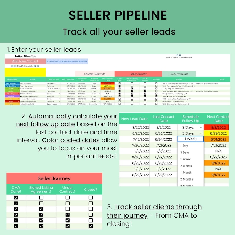 Real Estate CRM | Buyer & Seller Lead Pipeline Tracker | Real Estate ...
