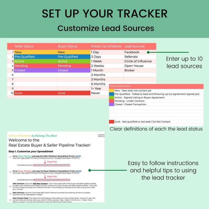 Real Estate CRM | Buyer & Seller Lead Pipeline Tracker | Real Estate ...