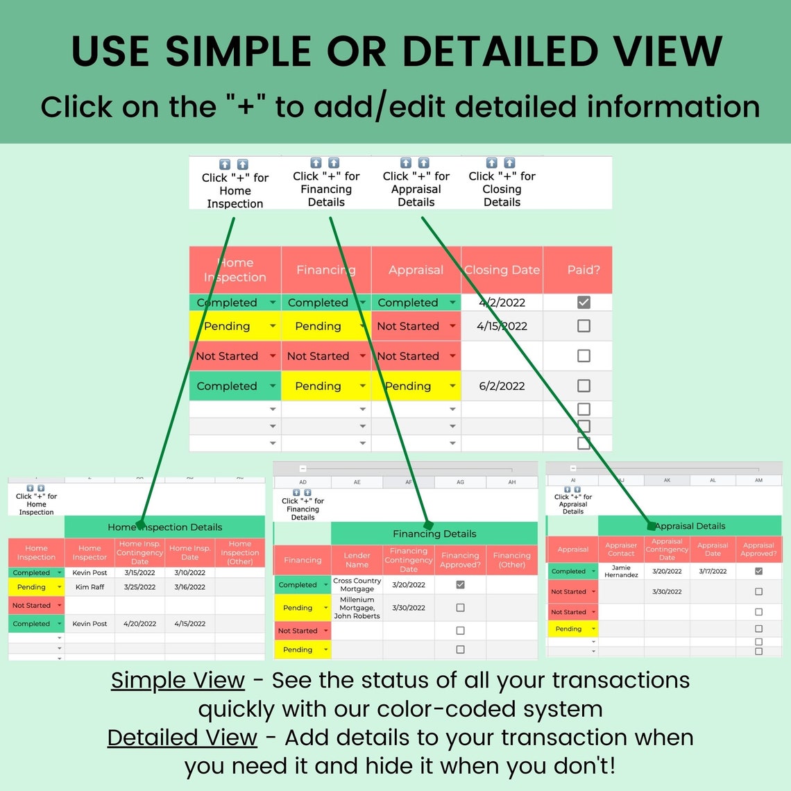 Transaction Coordinator Contract Tracker | Transaction Management ...