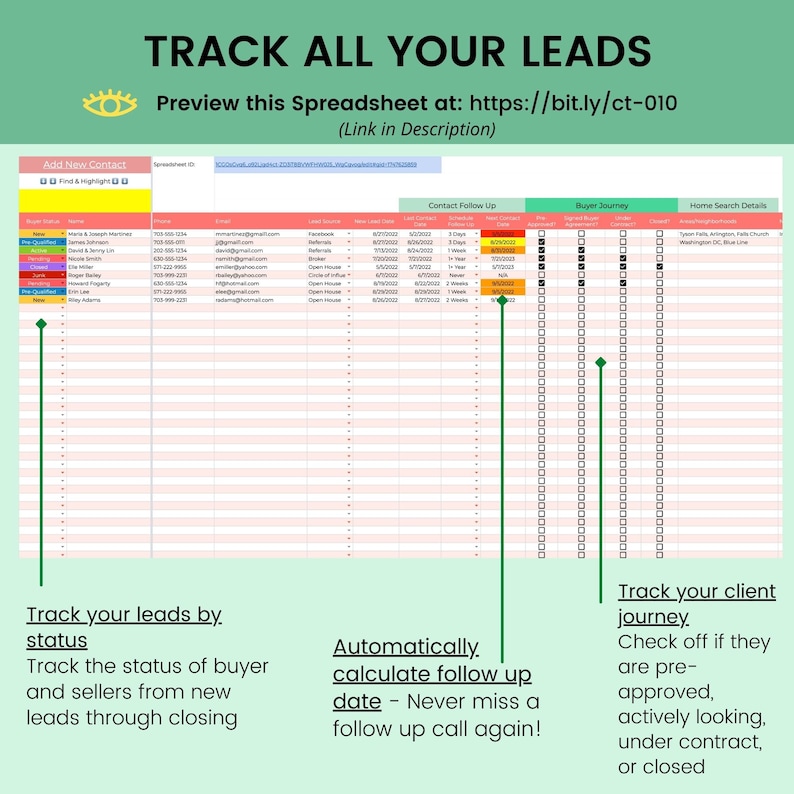 Real Estate CRM | Buyer & Seller Lead Pipeline Tracker | Real Estate ...