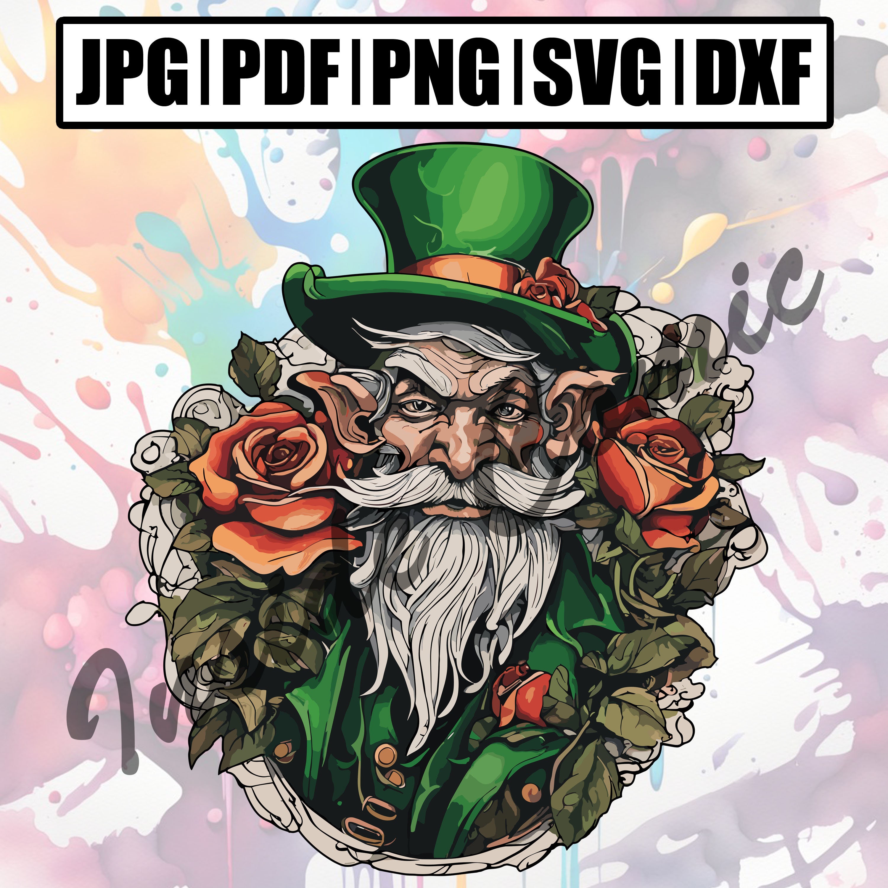 Leprechaun Design. Jpg / Pdf / Png / Svg / Dxf . for DIY Projects ...