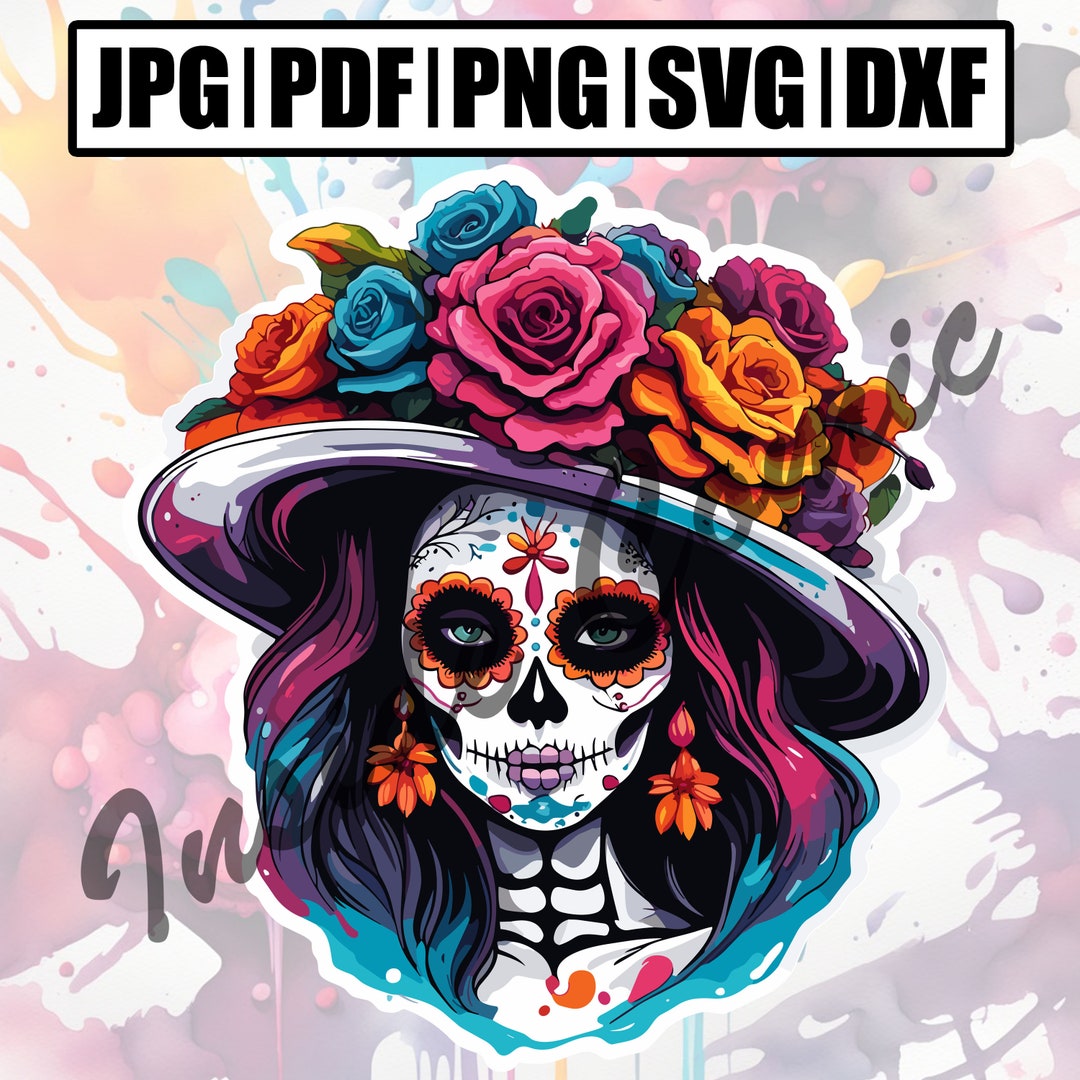 La Catrina Design. Jpg / Pdf / Png / Svg / Dxf . for DIY - Etsy