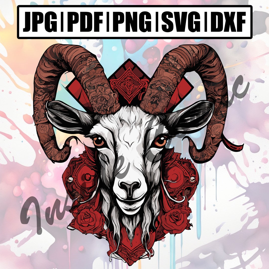 Aries / Animal Design. Jpg / Pdf / Png / Svg / Dxf . for DIY - Etsy