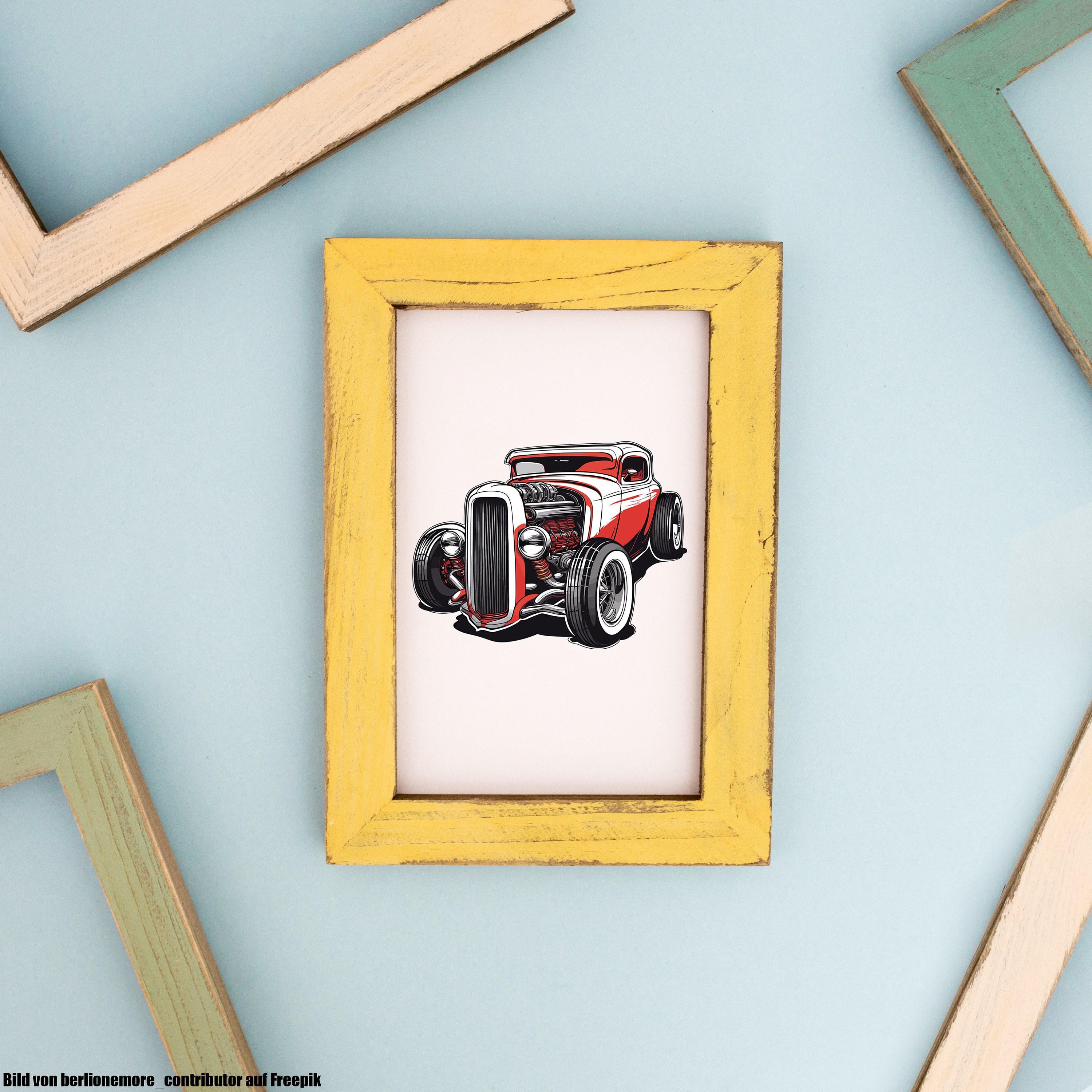 Hot Rod Design. Jpg / Pdf / Png / Svg / Dxf . for DIY Projects. Instant ...