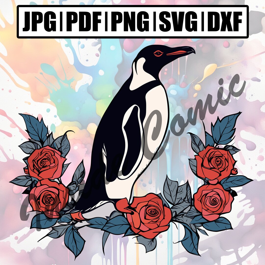 Penguin/animal Design. Jpg / Pdf / Png / Svg / Dxf . for DIY Projects ...