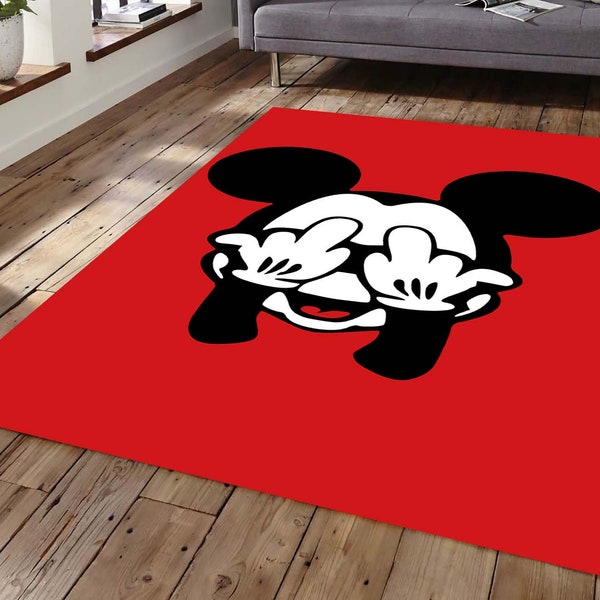 Mickey Mouse Rug - Etsy