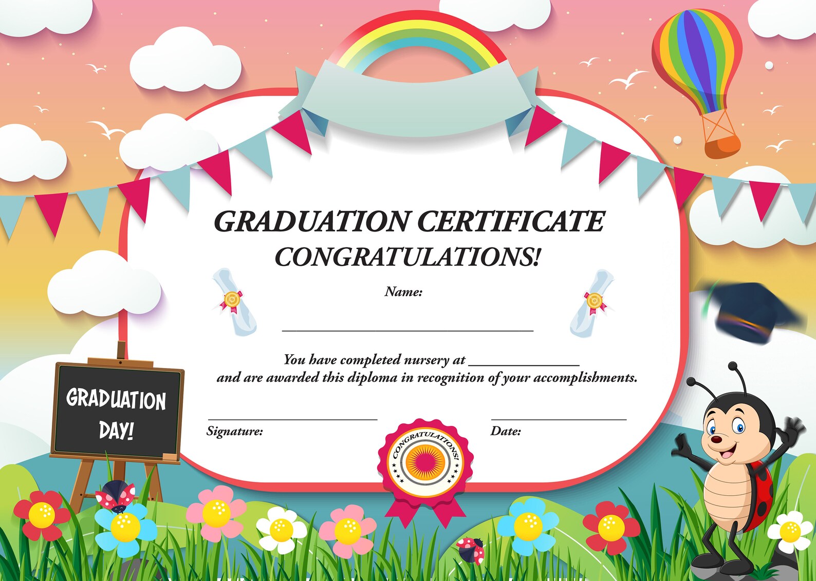 GRADUATION DIPLOMA KIDS X4 - Etsy