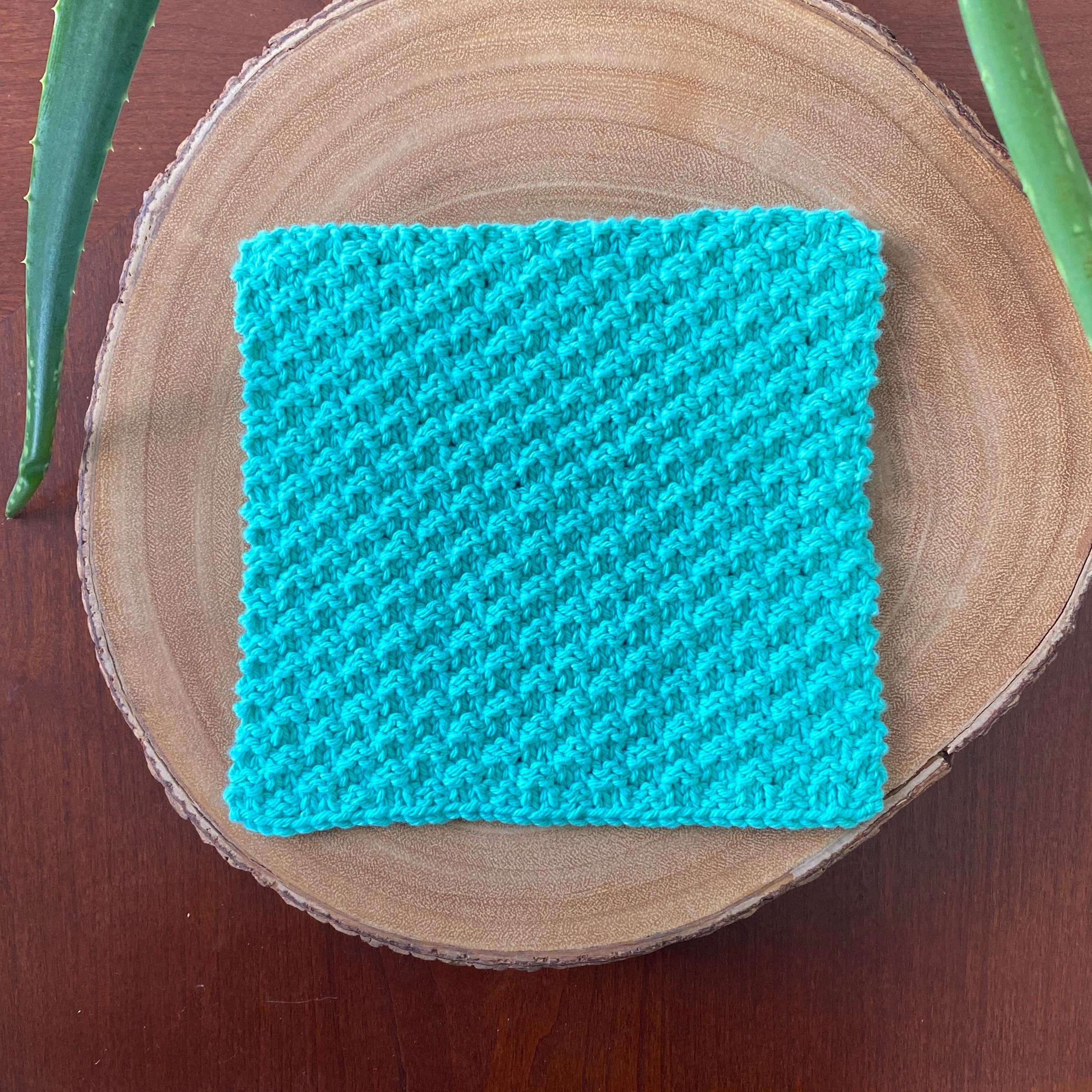 Classic Dishcloth Pattern Pack / Beginning Knitter Kit / Washcloth ...