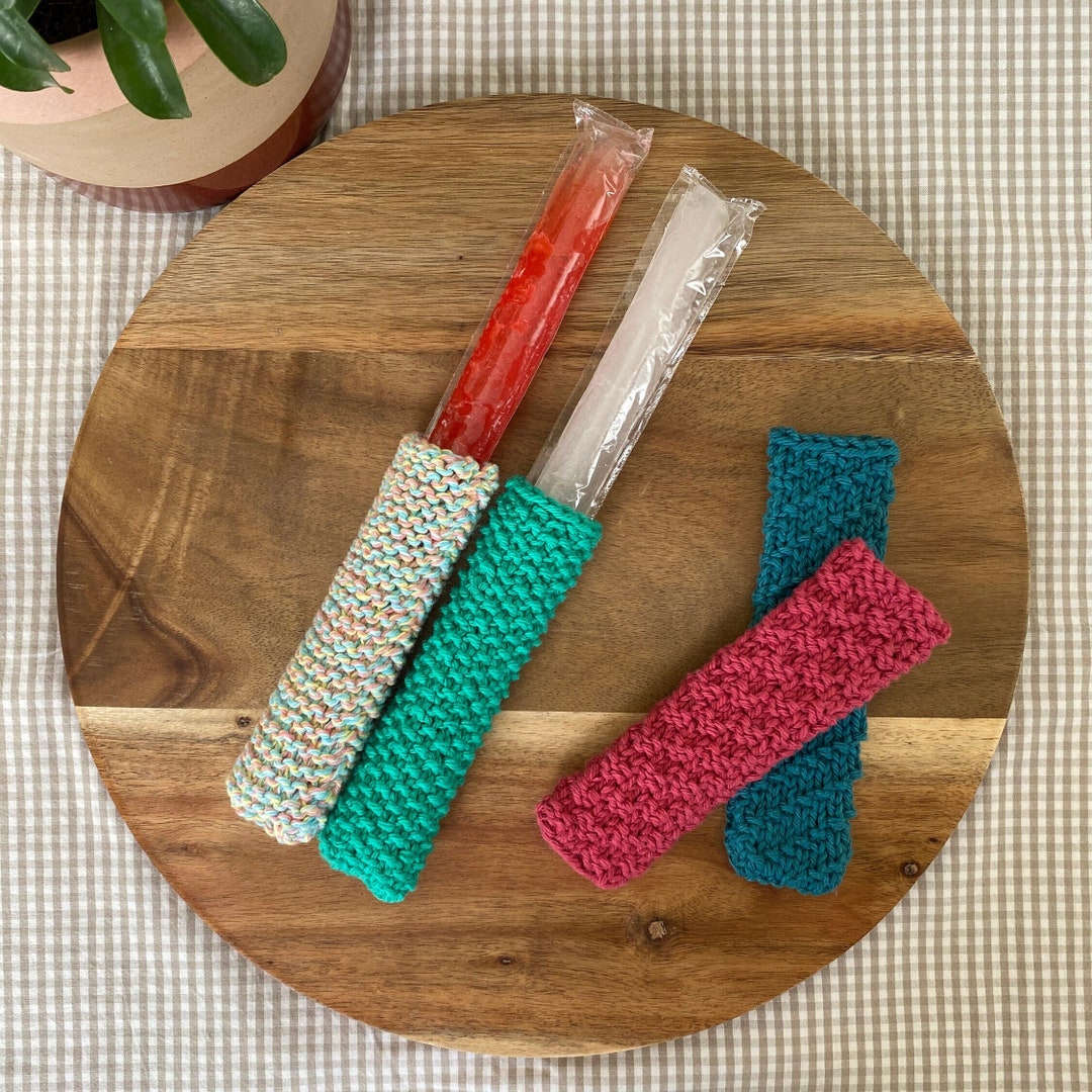 Easy Knit Freezie Sleeves / Freeze Pop Sleeve / Icey Sleeve / Beginner ...