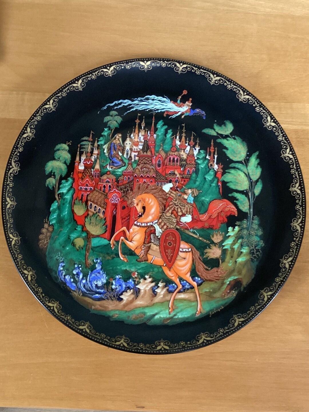 1988 Tianex Russian Fairy Tale Plate - Etsy
