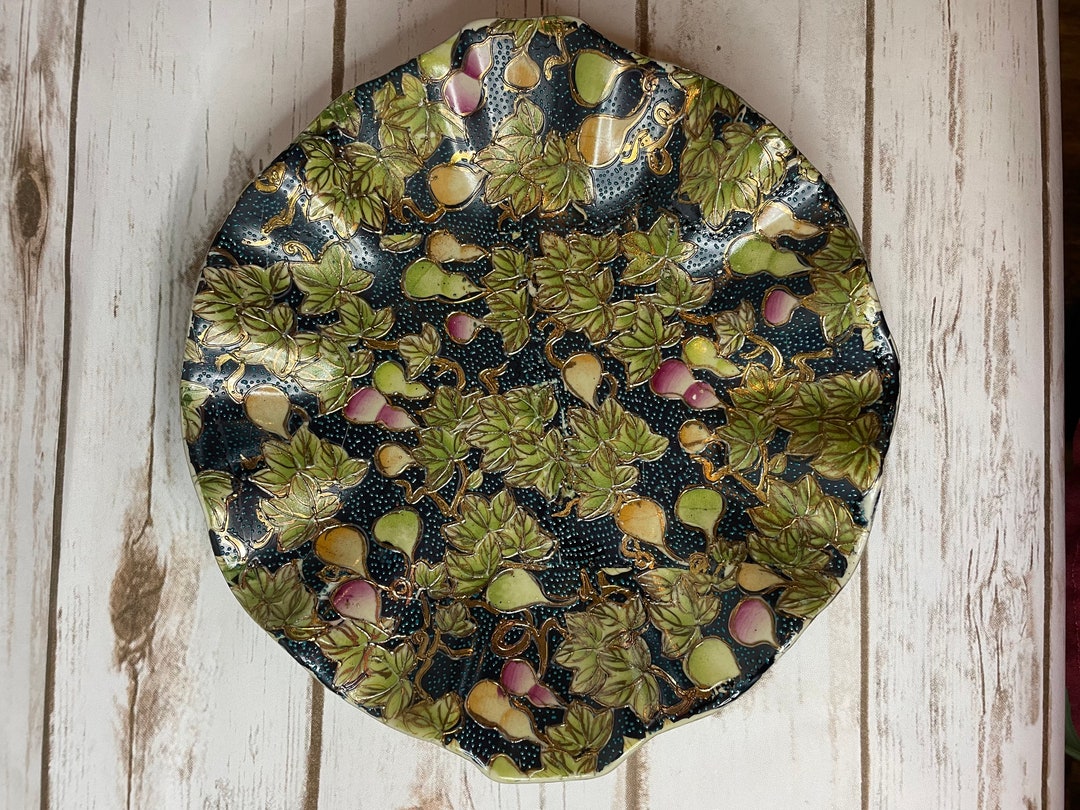 Cloisonné Style Ruffle Wavy Edge Plate - Etsy