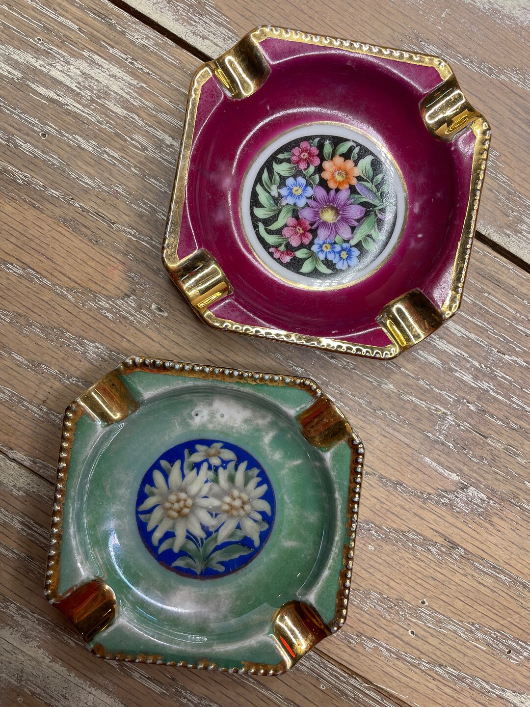 Schumann Bavaria Mini Vintage Ashtrays - Set of 2 - Etsy