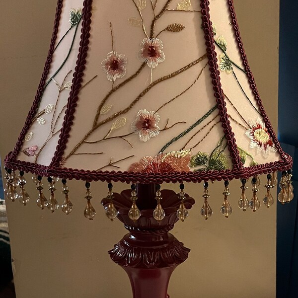 Embroidered Lampshade - Etsy