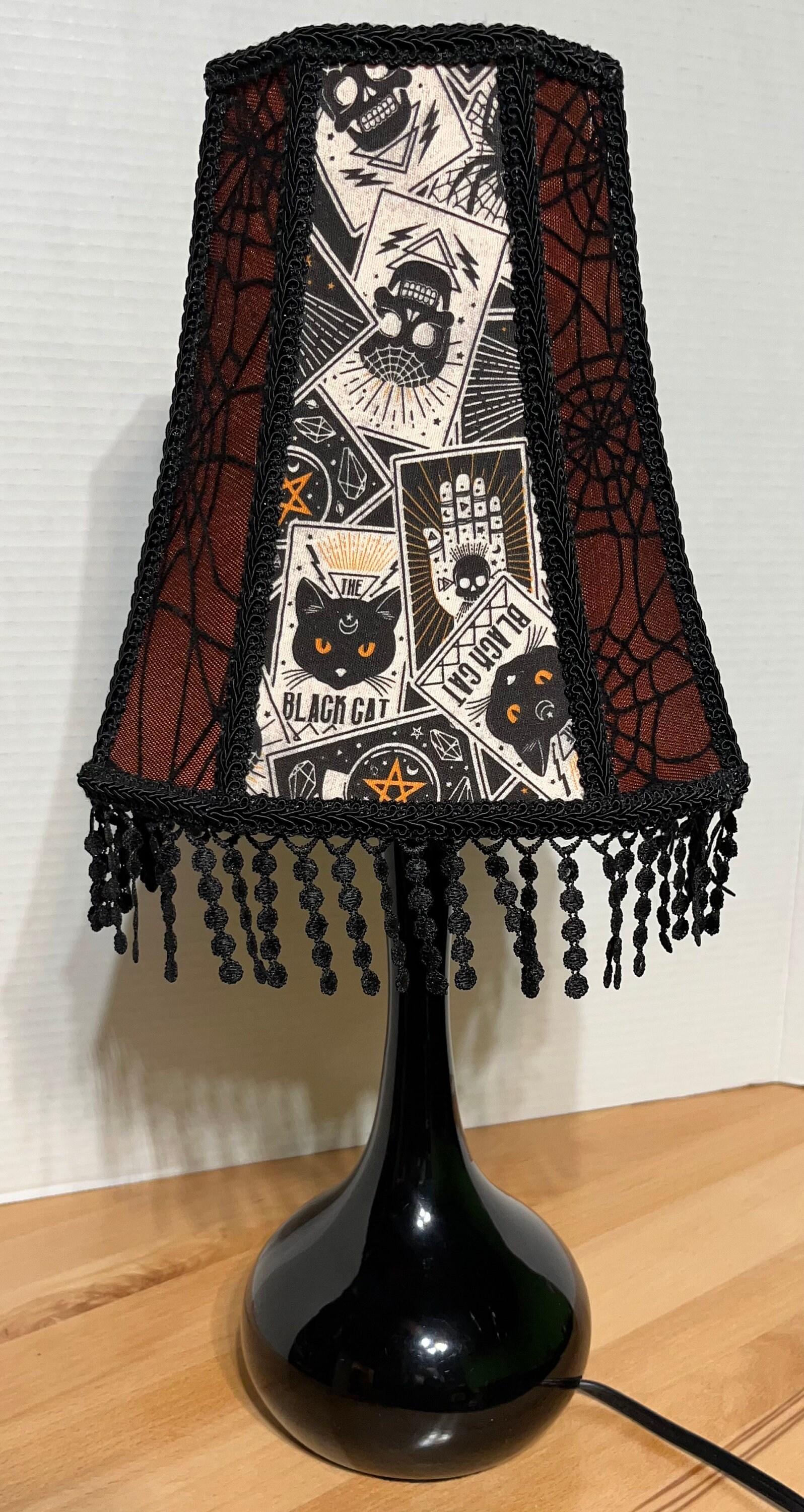 Tarot Card Lampshade With Black Lamp - Etsy