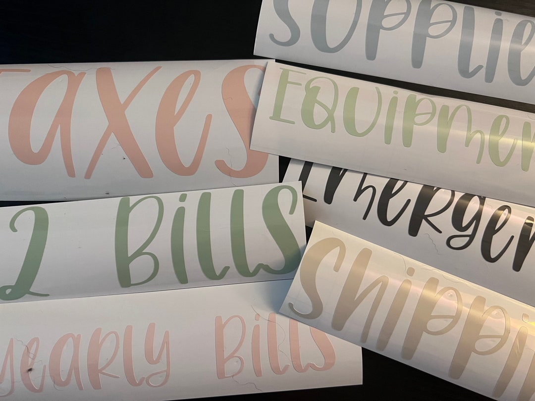 5" Custom Cash Envelope Labels - Etsy