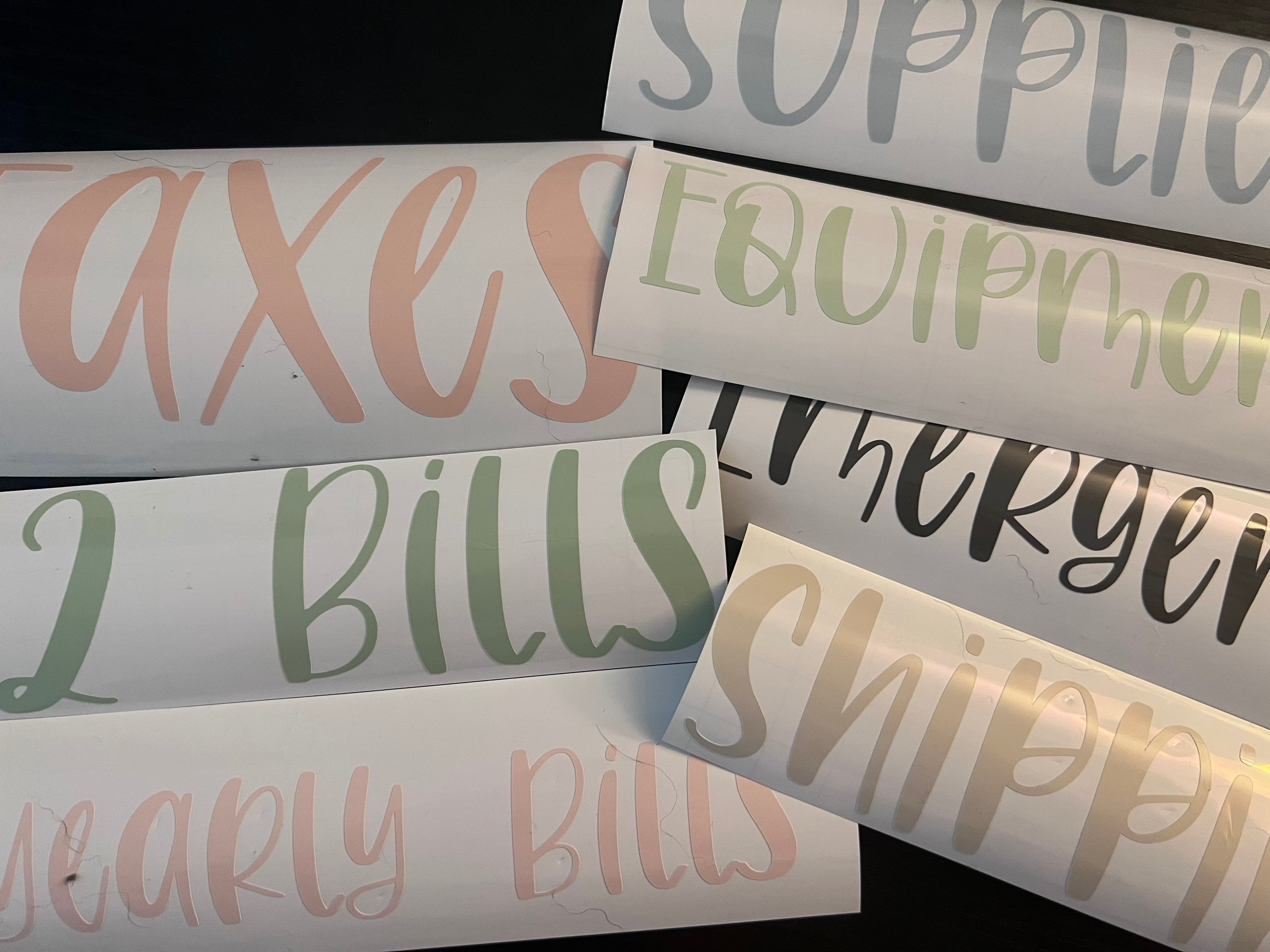 5" Custom Cash Envelope Labels - Etsy