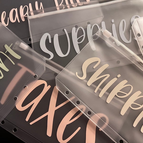 Zipper Cash Envelopes - Etsy