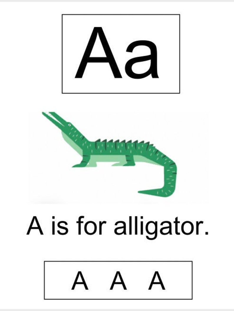 I Can Read Letters (alphabet Book) - Etsy