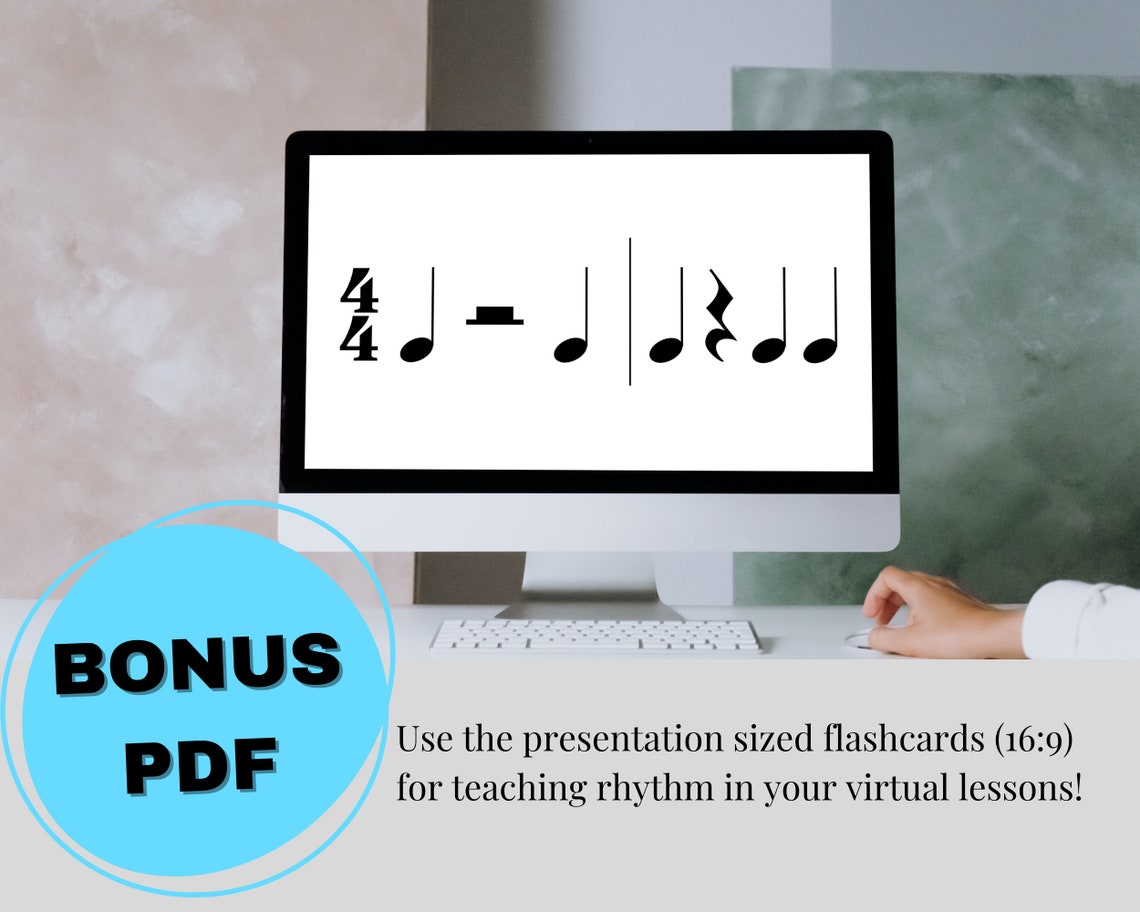 Pack of Printable Rhythm Flashcards for Music Education | Sets 1 & 2 ...