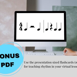Pack of Printable Rhythm Flashcards for Music Education | Sets 1 & 2 ...
