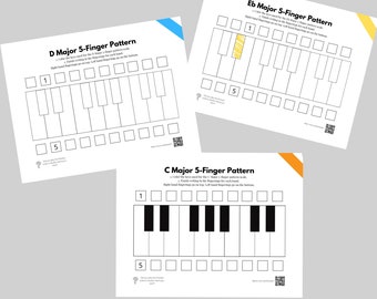 Beginner Piano Worksheets - Etsy