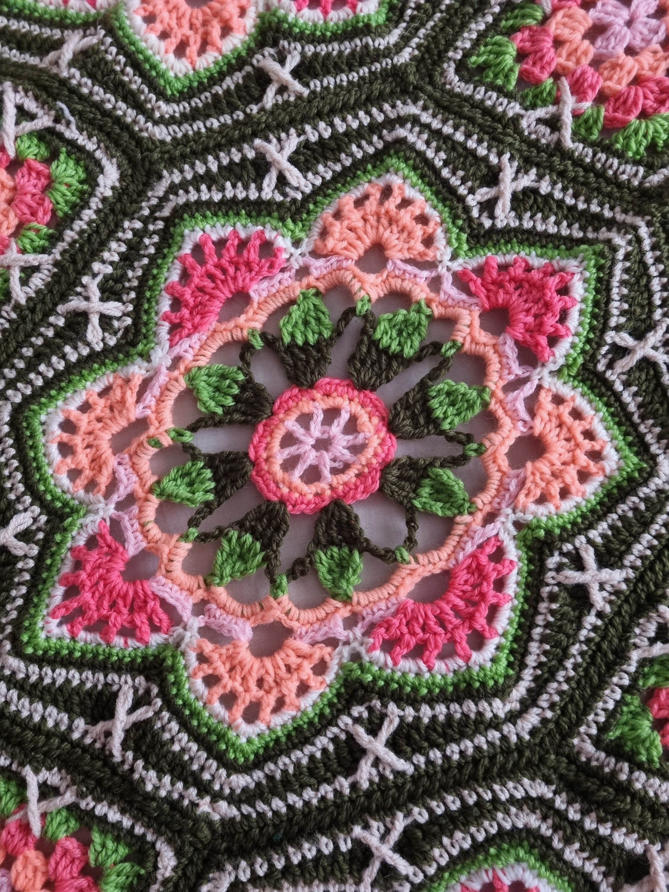 Handmade Crochet Blanket Persian Tiles Pattern. - Etsy