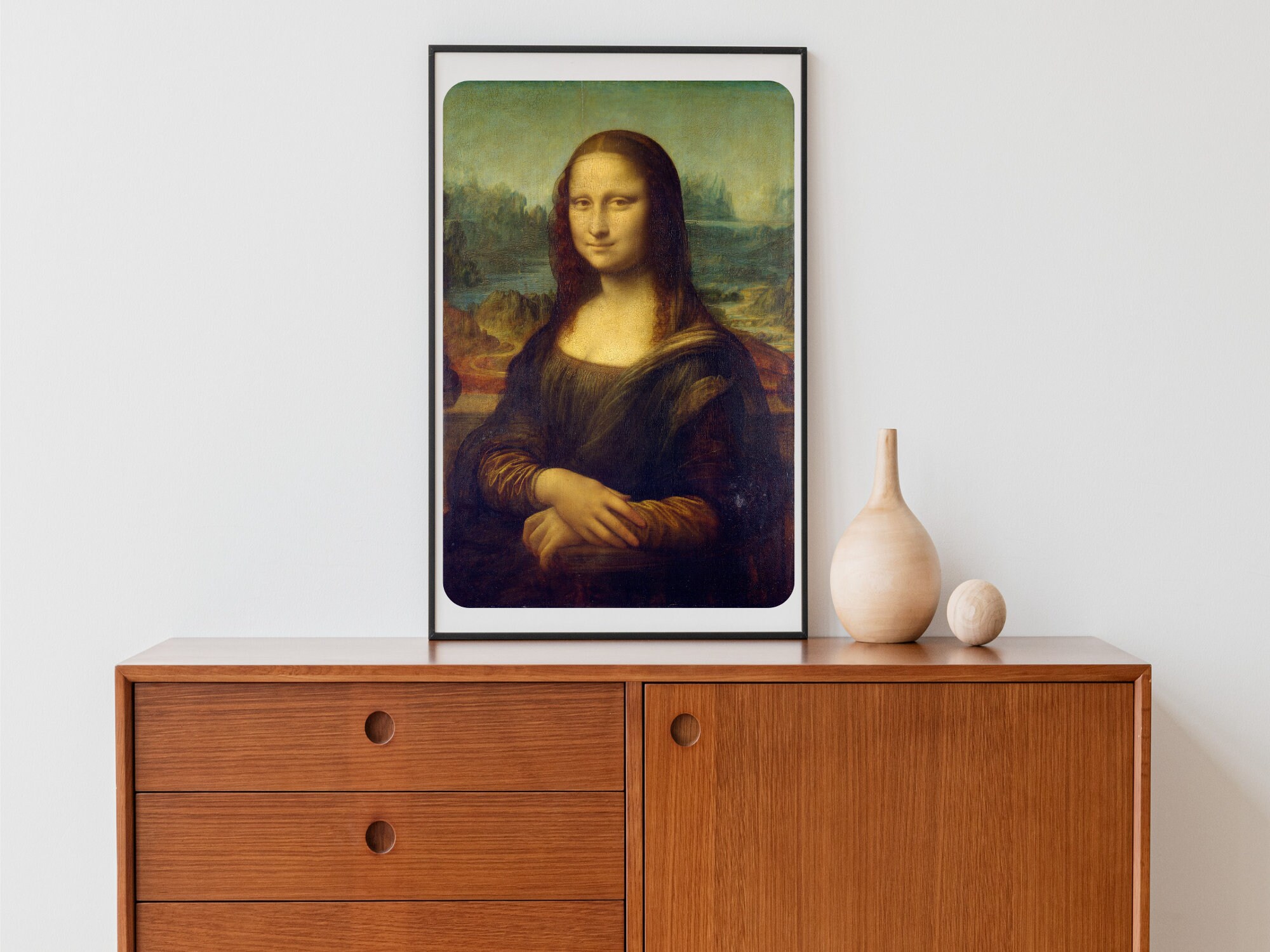 Mona Lisa Leonardo Da Vinci Poster Instant Download Wall Art Print ...