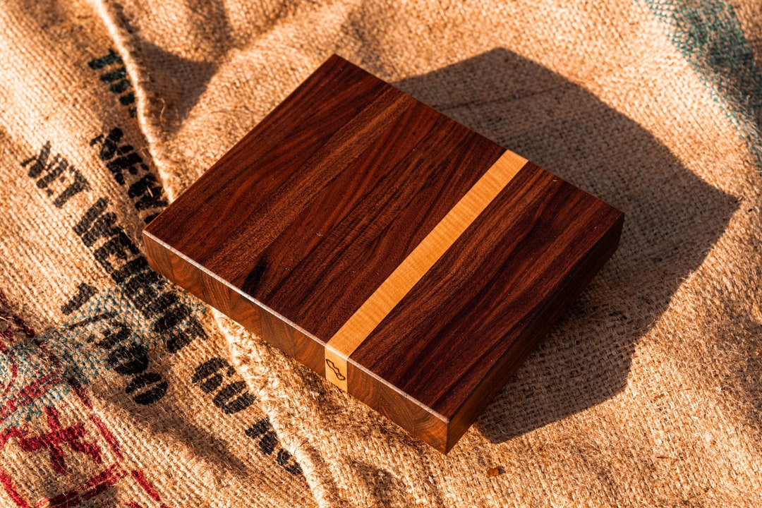 Wood Bar Cutting Board, Walnut and Maple Handmade Cutting Board for ...
