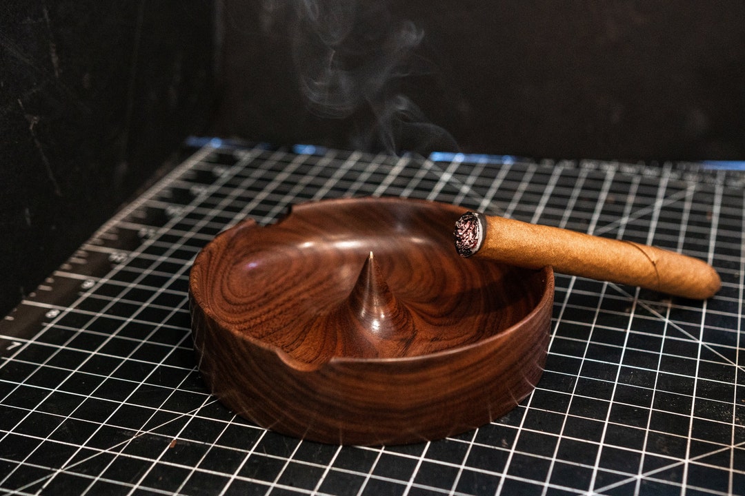 Handmade Walnut Ashtray With Bowl Cleaner - Etsy