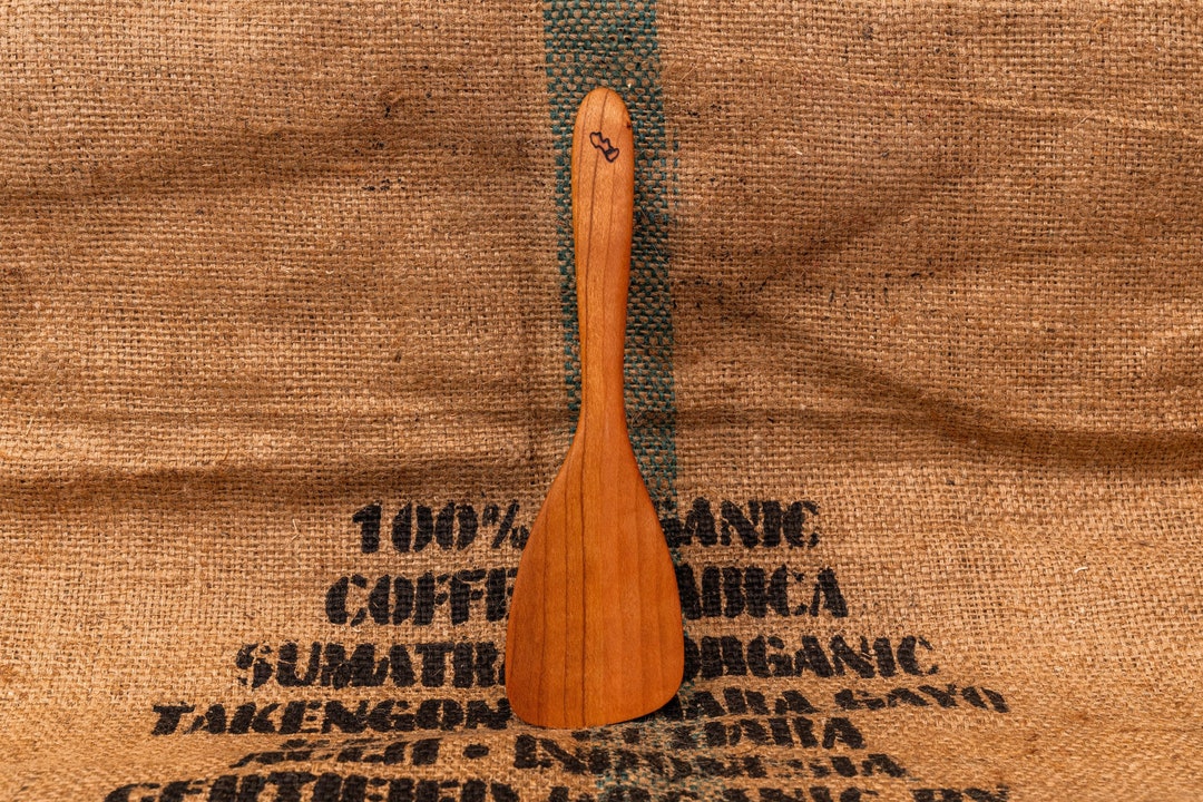 Handmade Wooden Spatula, Hand-carved Cherry or Maple Wood Utensil - Etsy