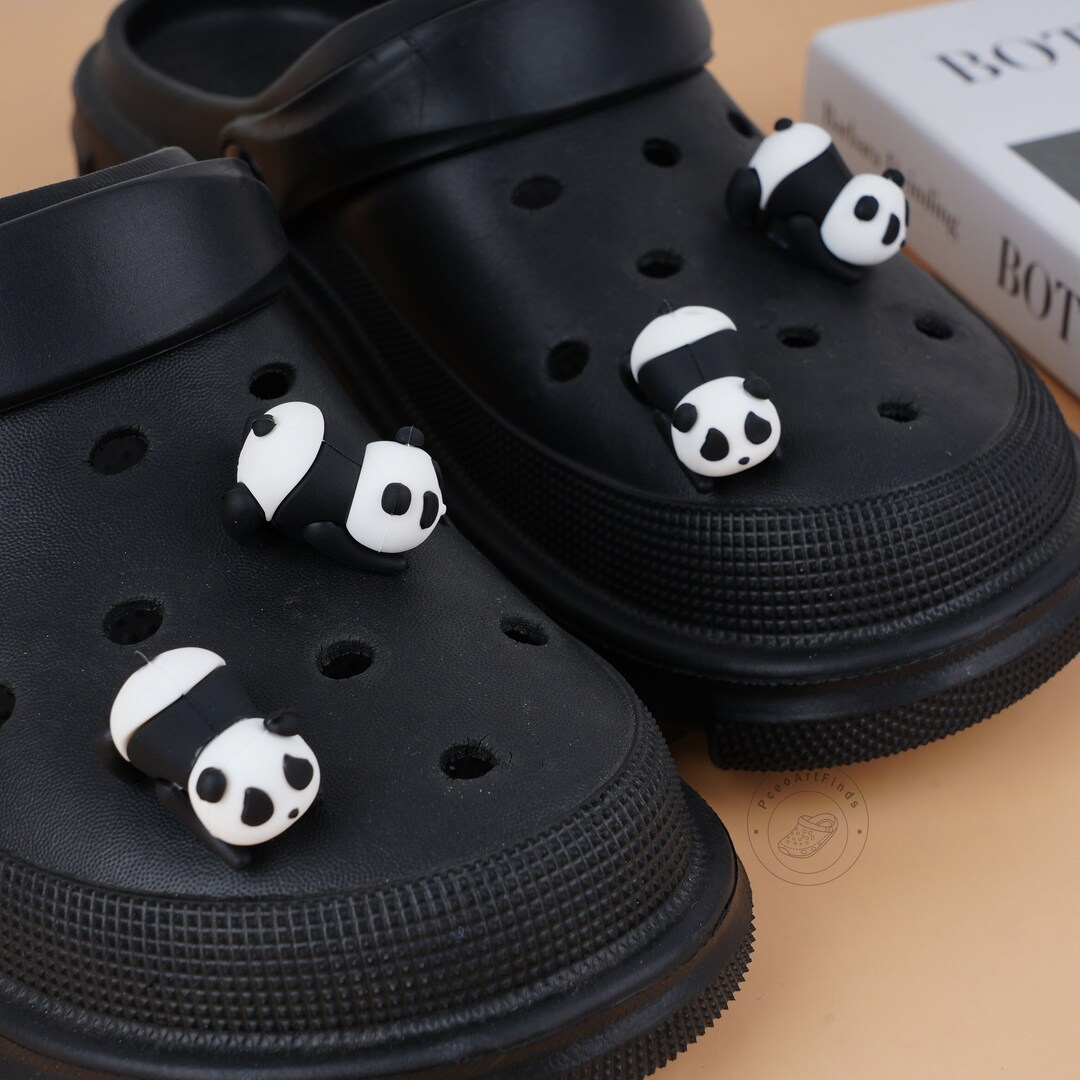 Cute Panda Shoe Charms,kawaii Panda Shoe Charms, Lovely Animal Resin ...