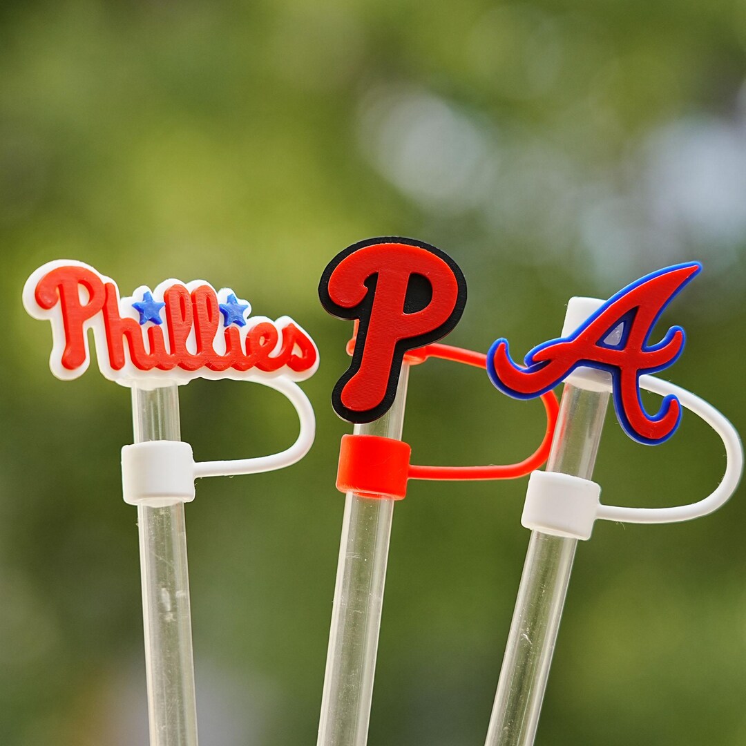 Baseball Straw Toppers,baseball Team Stanley Straw Hat,3d Printed ...