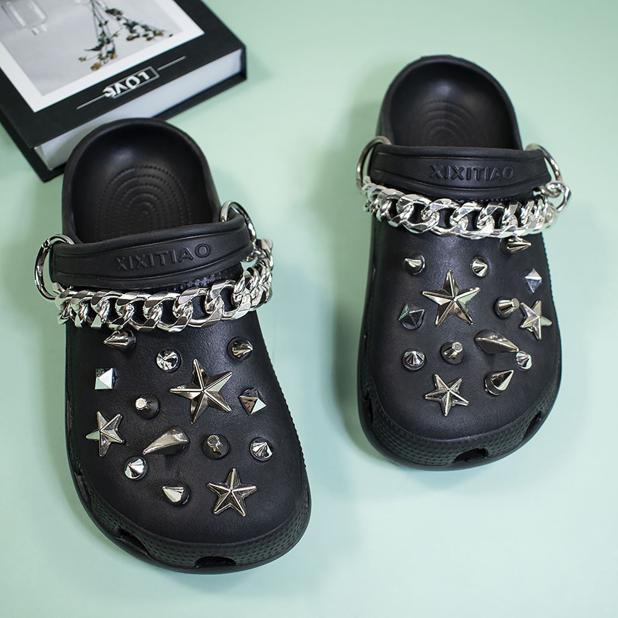 Bling Star Shoe Charm Set,metal Shoe Charm Set,diy Sandals Jewelry ...