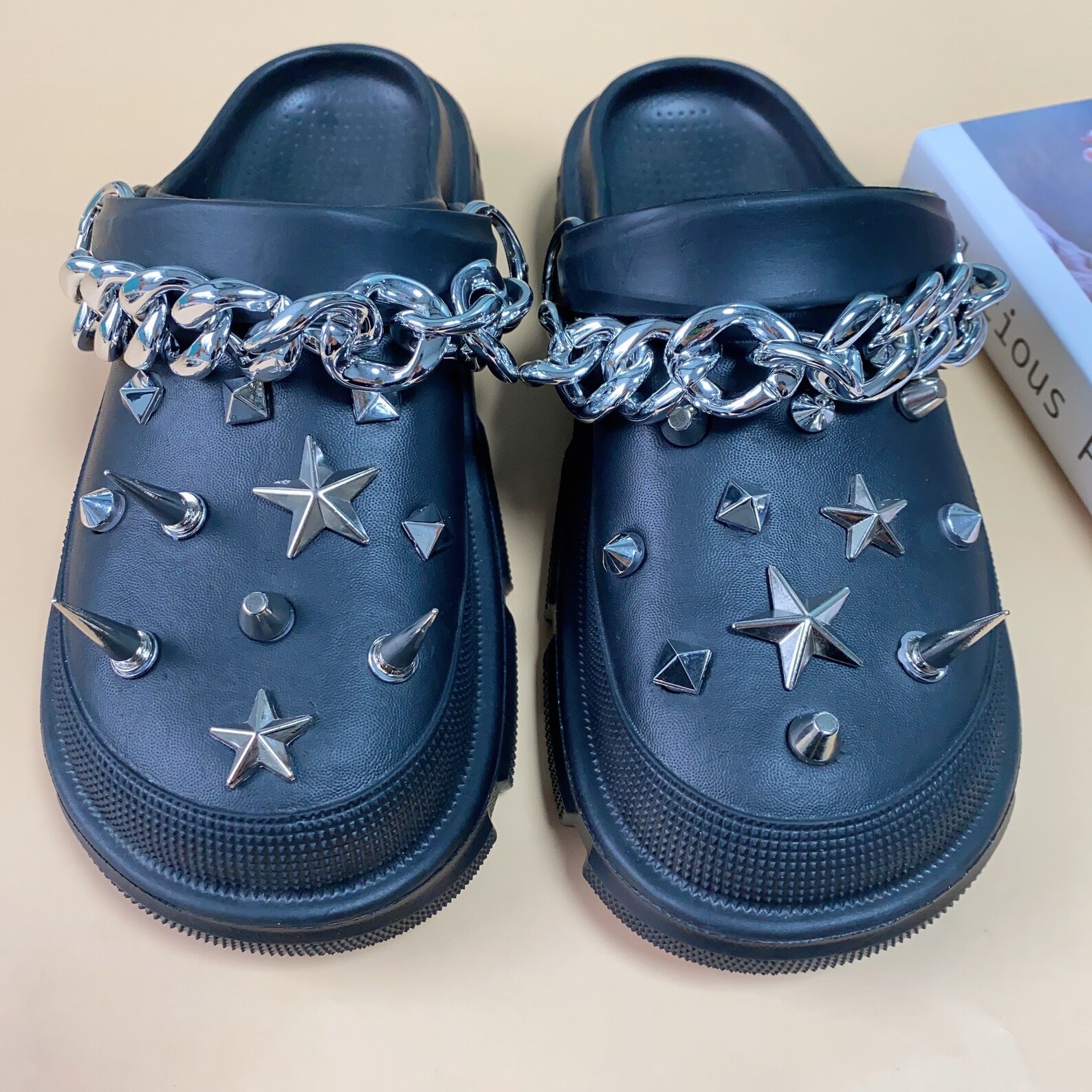 Bling Star Shoe Charm Set,metal Shoe Charm Set,diy Sandals Jewelry ...