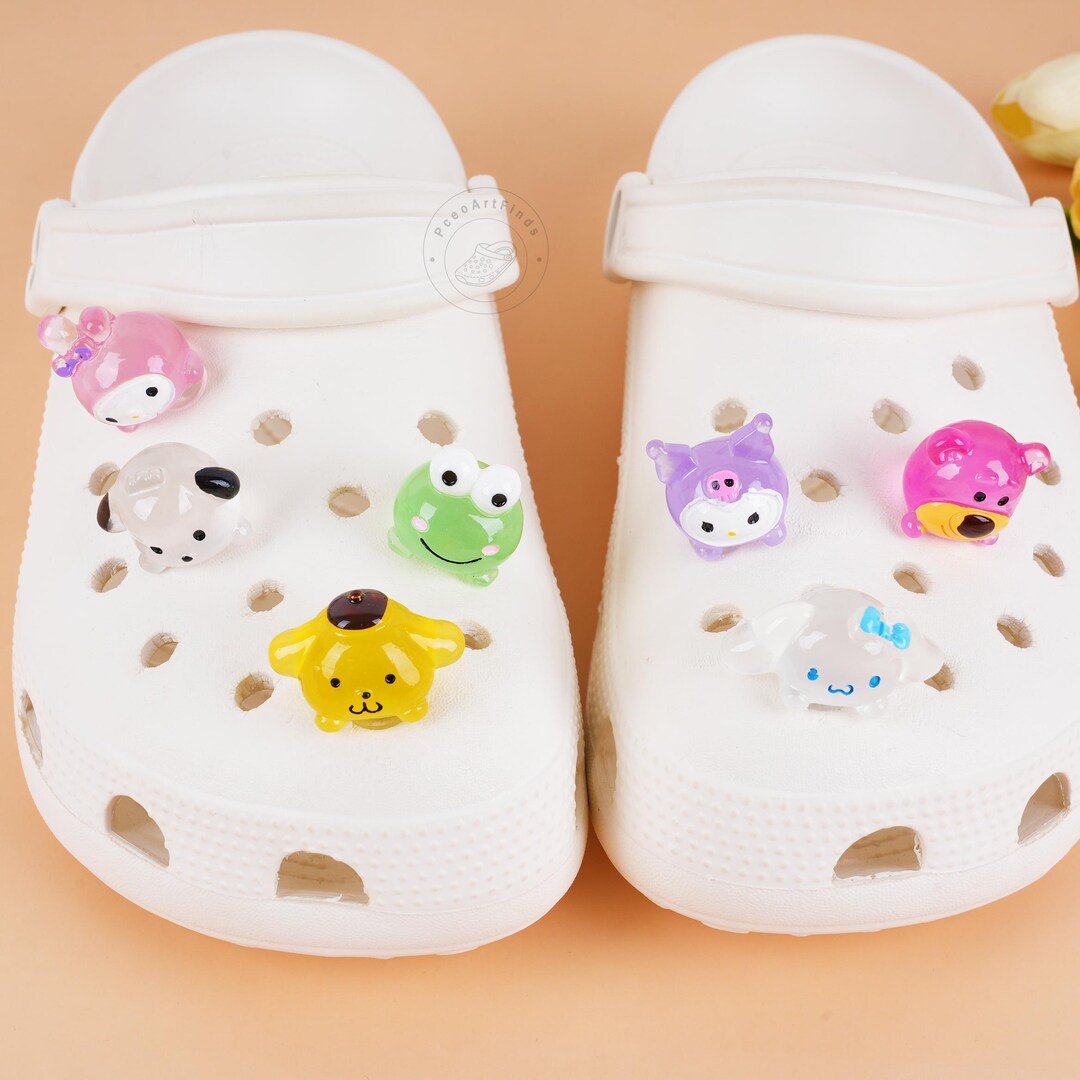 Kawaii Cartoon Shoe Charms Set,anime Glitter Buckle for Shoes,10pcs ...