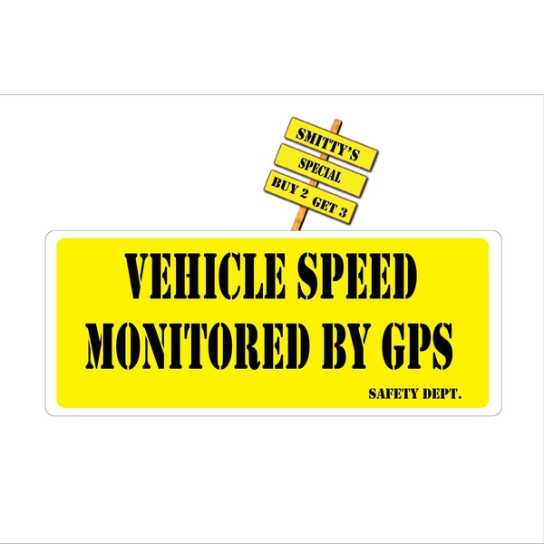 Speed Monitored by Gps Sticker - Etsy