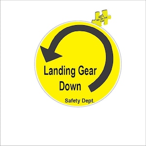 Trailer Landing Gear Down Arrow Safety Dept. Tractor Trailer Dolly ...