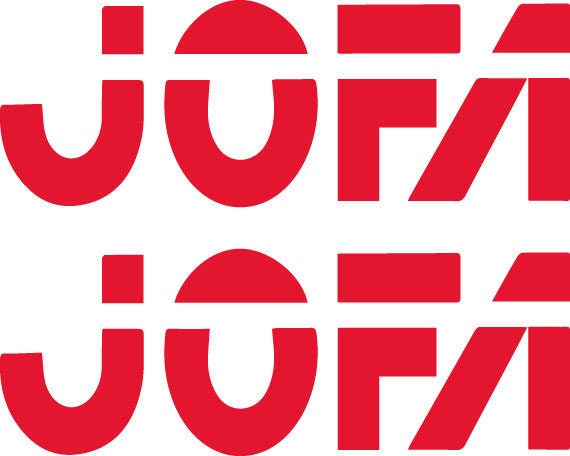 JOFA Hockey Helmet Die Cut Vinyl Decal Stickers 3/4" High X 2.0" Wide ...